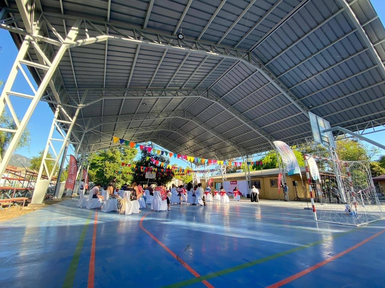 Municipio de Molina inauguró nueva cancha techada en sector de El Yacal ...